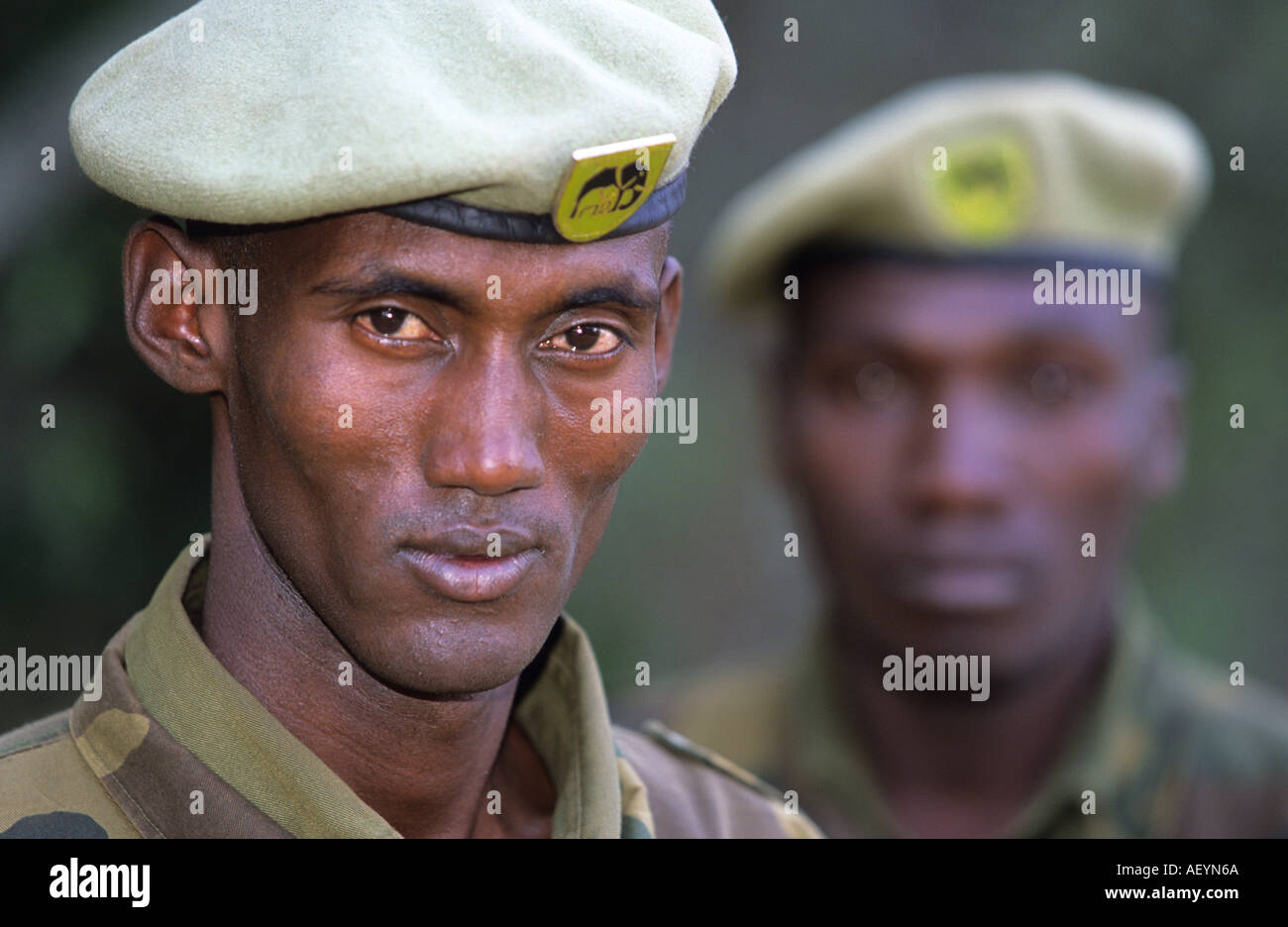 Anti Poaching Unit of the Kenyan Wildlife Service Rangers Mount Elgon ...