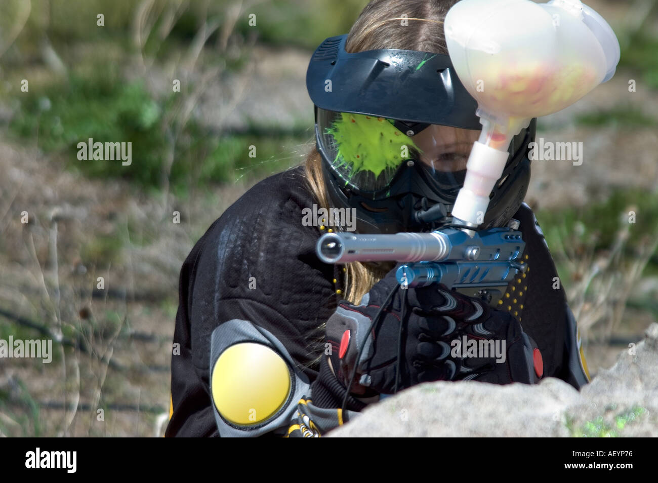 Paintball girl hi-res stock photography and images - Alamy