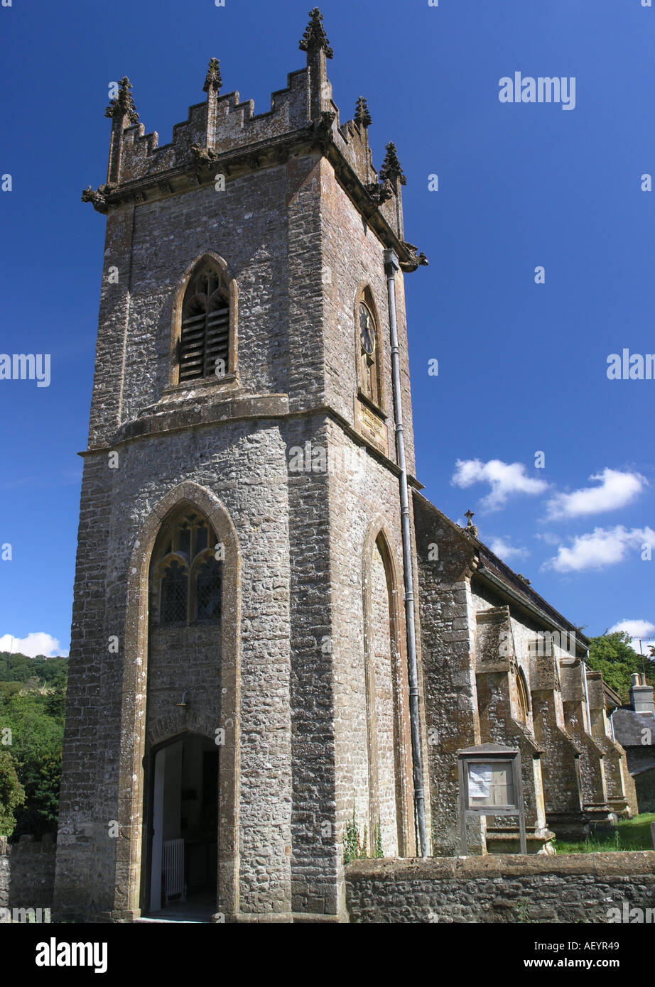 Dorset Church Minterne Magna Village Stock Photo - Alamy