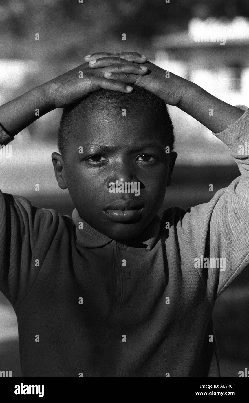 Young Orpan boy in Zambia Stock Photo - Alamy