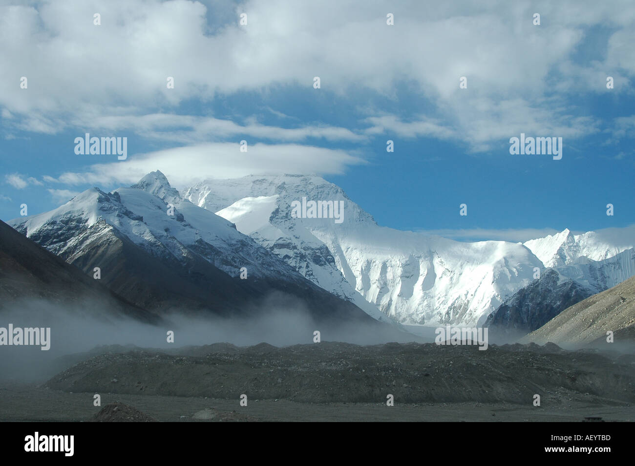 Mt Everest from Tibet Viewpoint Stock Photo - Alamy