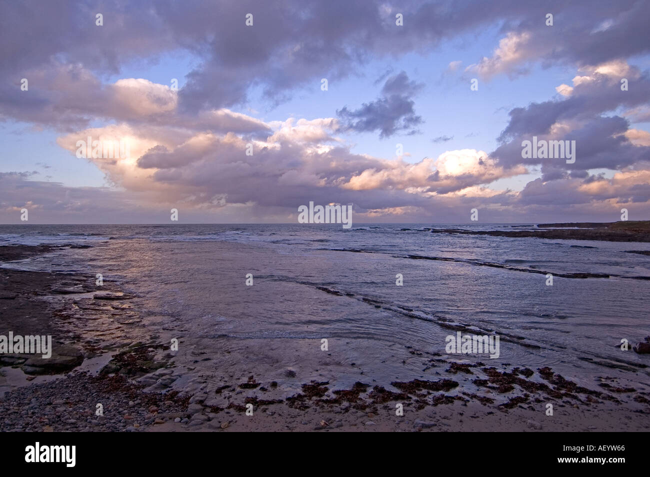 Calm sea beadnell bay hi-res stock photography and images - Alamy