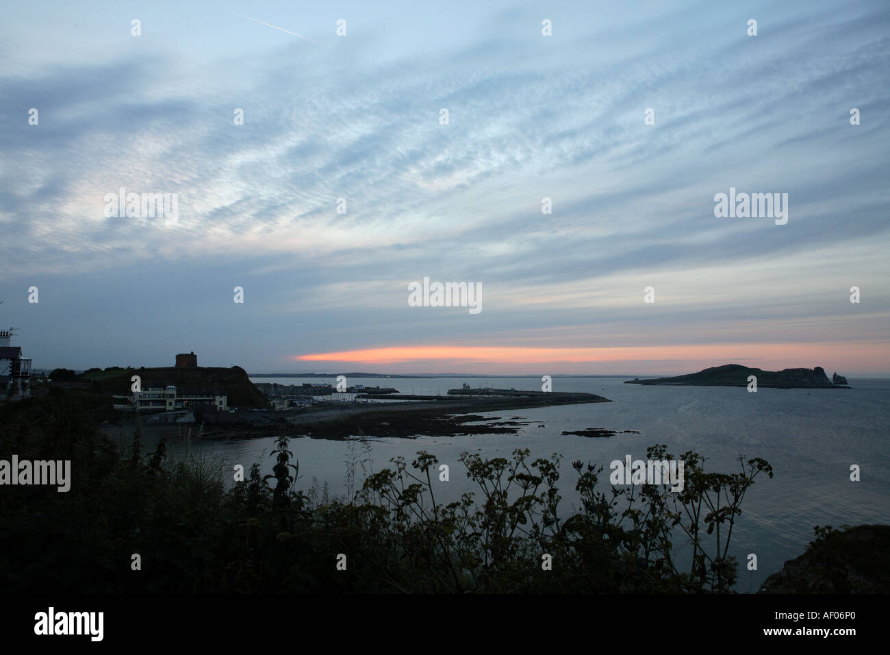 Sunset - Howth, North County Dublin (with Ireland's Eye on the horizon ...