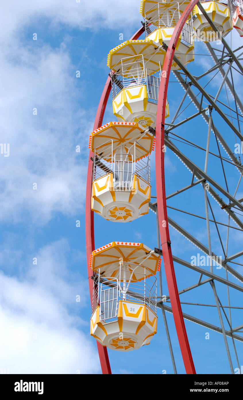 Giant wheel fun fair ride Cardiff Bay South Wales UK Stock Photo - Alamy