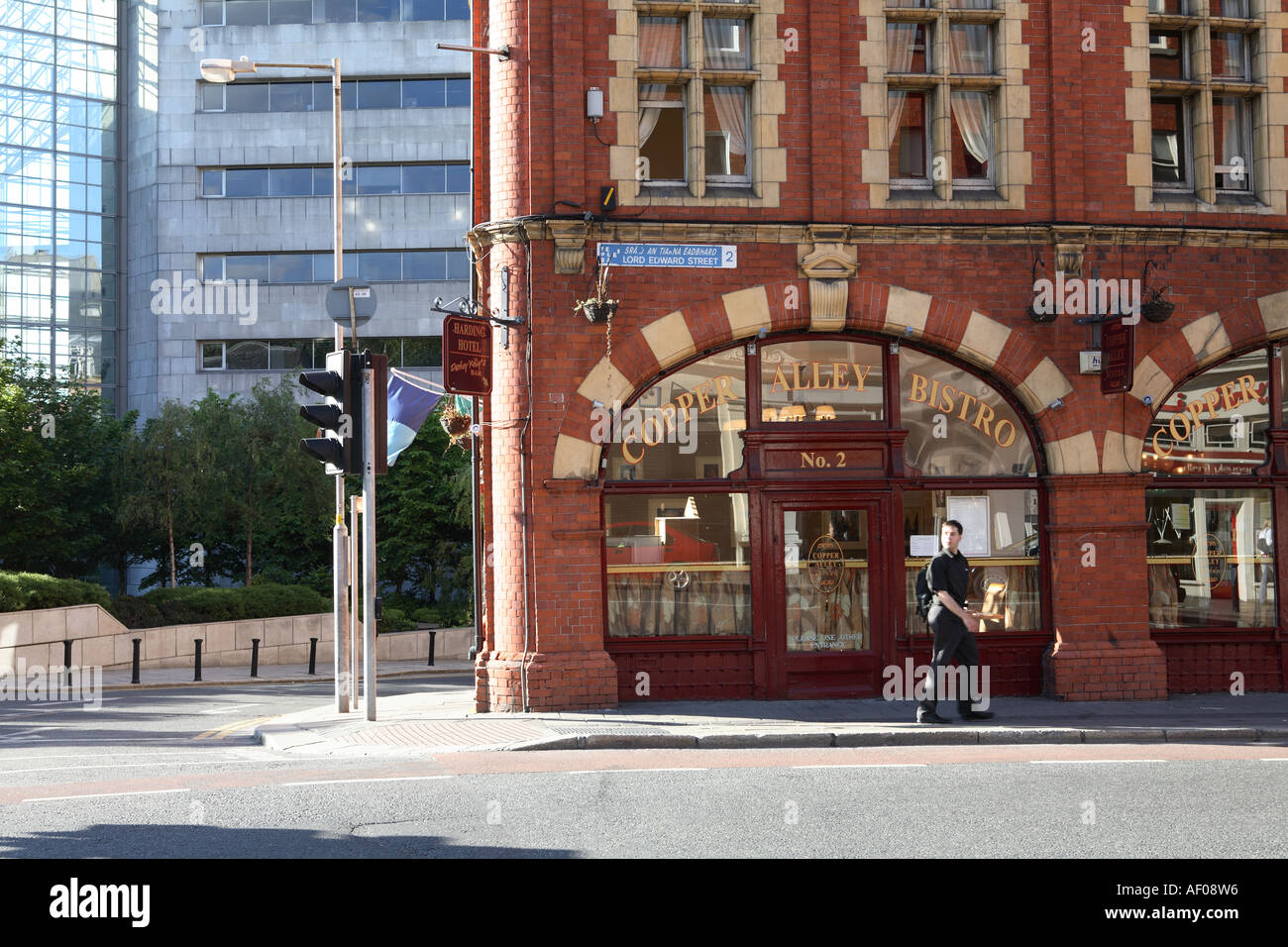 Lord Edward Street, Dublin 2 with Dublin City Council office block in ...