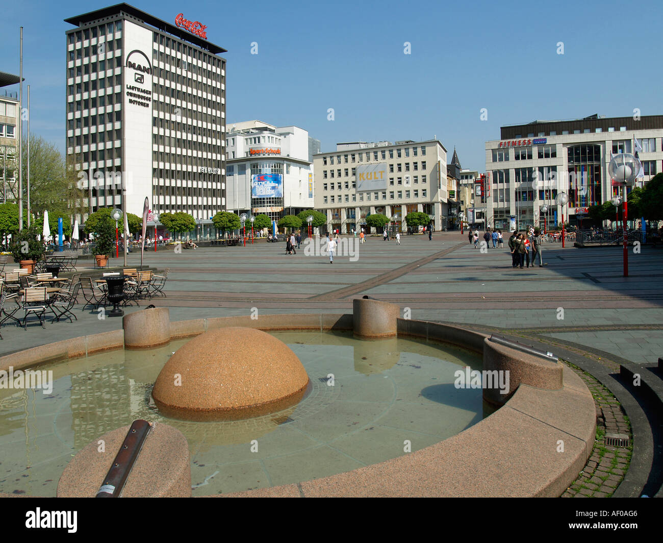 city of the town Essen Kennedyplatz Kennedy place Stock Photo - Alamy