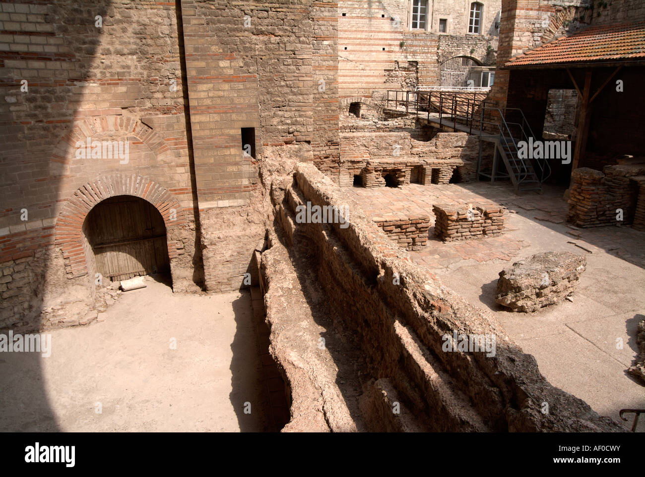 Les thermes de Constantin (The Thermae of Constantine). Arles. Provence ...
