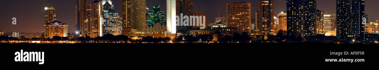 Downtown San Diego night time panorama Stock Photo - Alamy Downtown San Diego night time panorama Stock Photo - Alamy