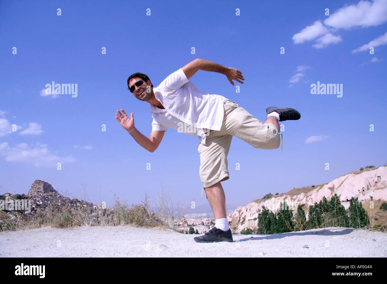 healthy happy man jumping in joy of life Stock Photo - Alamy