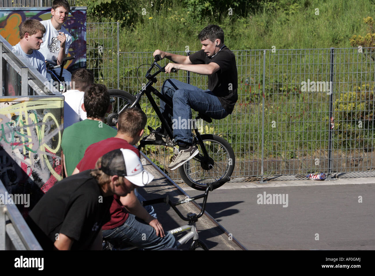 Bike bicycle cycle cycling cyclist stunt trick show performance game ...
