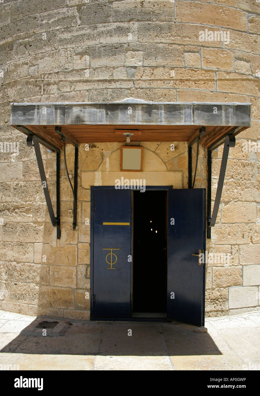 nativity church door bethlehem west bank palestine israel Stock Photo ...