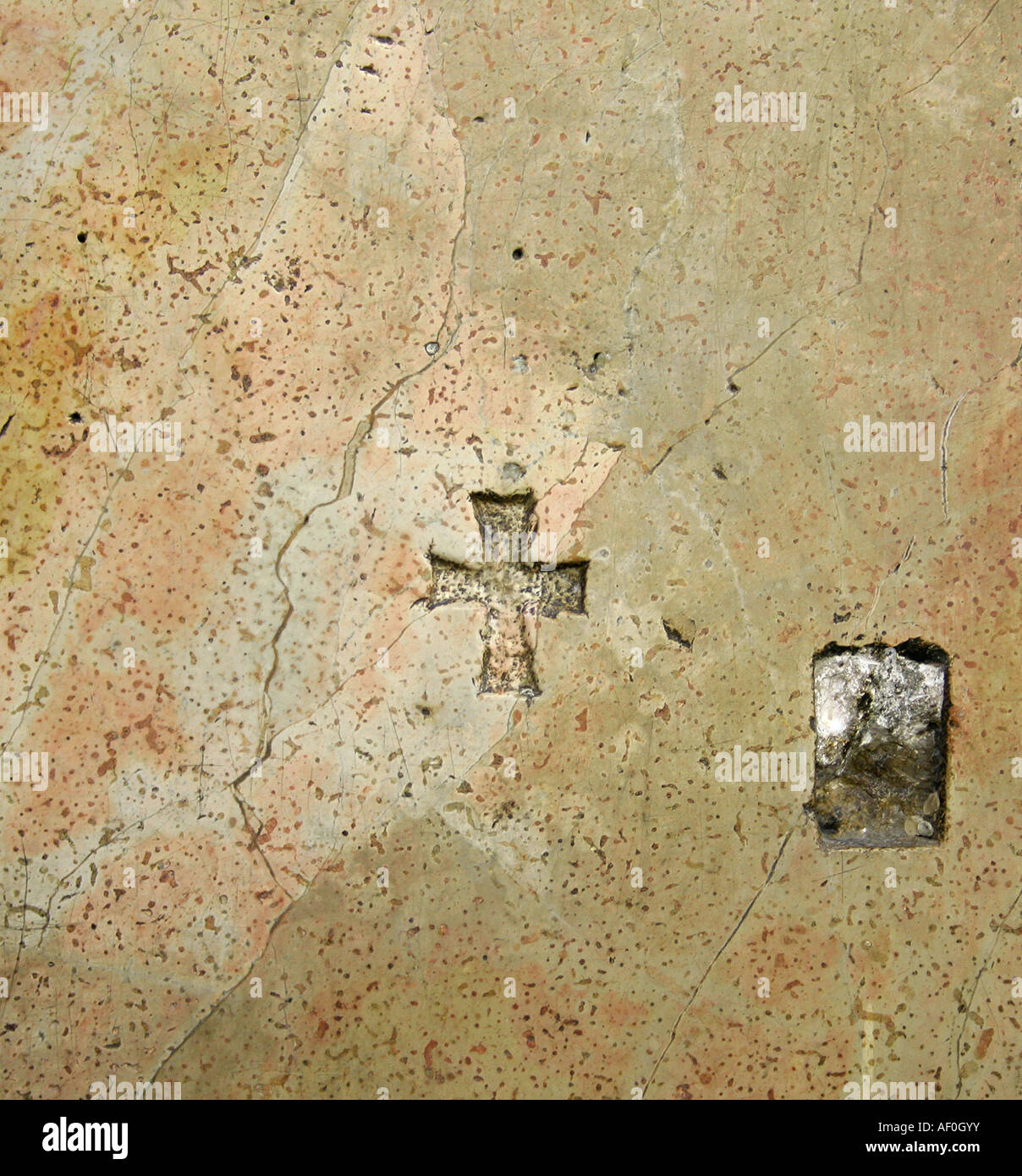 cross nativity church bethlehem west bank palestine israel Stock Photo ...