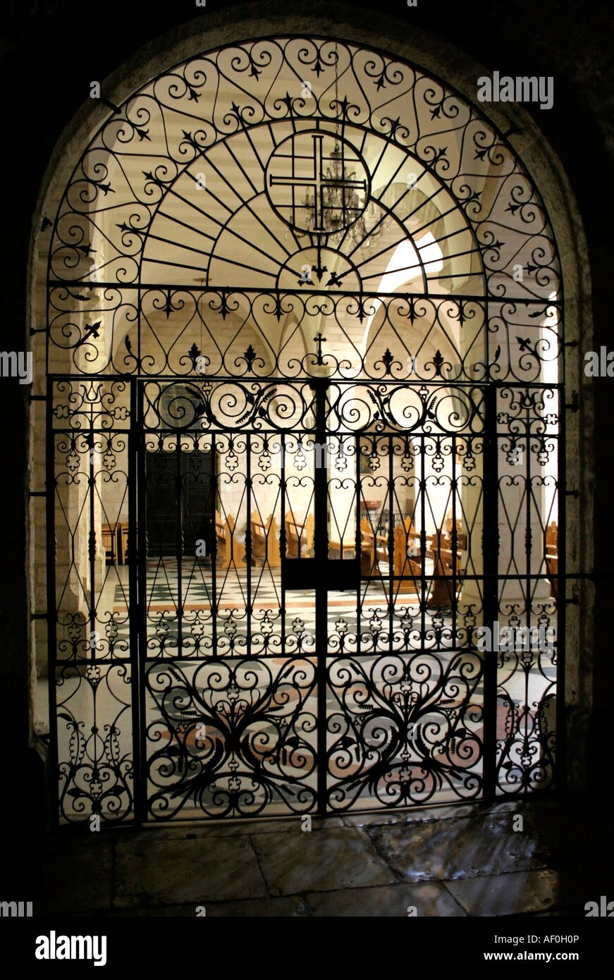 nativity church iron gate bethlehem west bank palestine israel Stock ...