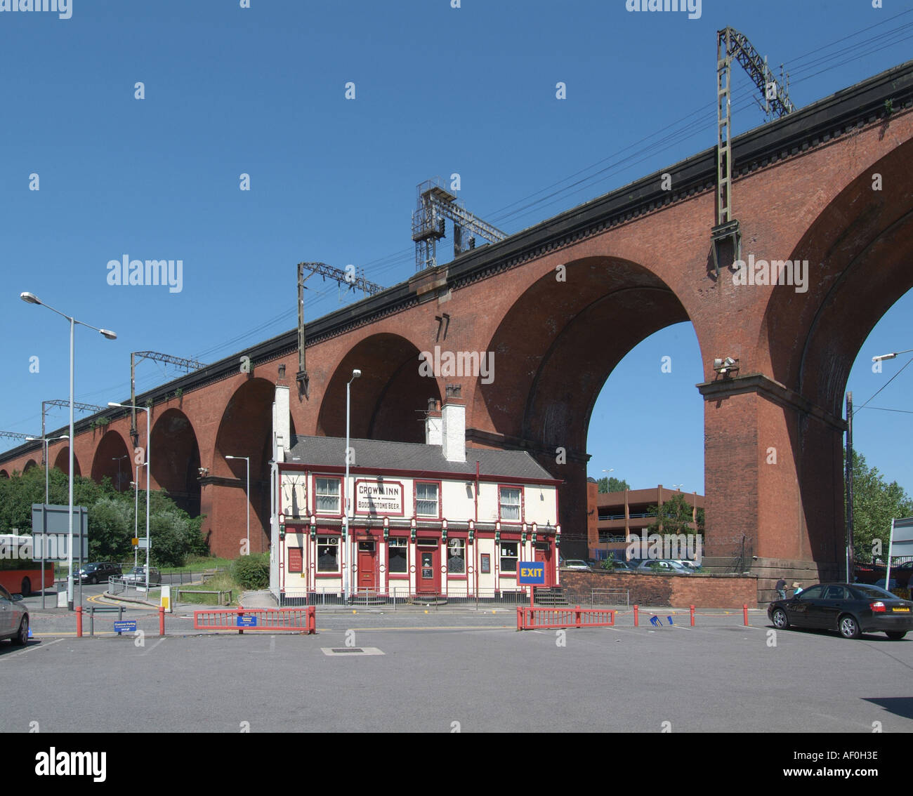 Stockport railway viaduct North West England UK United Kingdom GB Stock ...