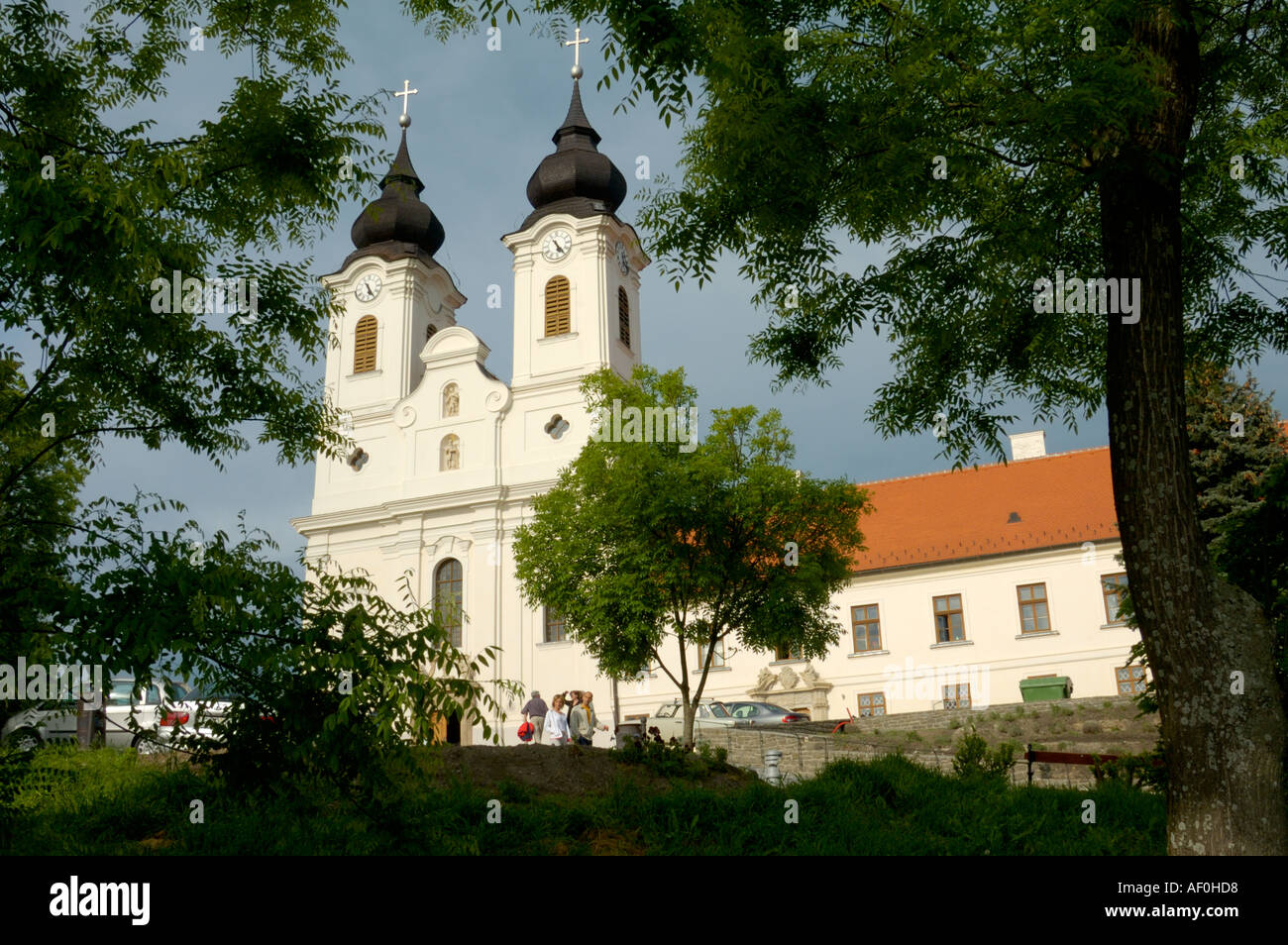 temple framed with trees Stock Photo - Alamy