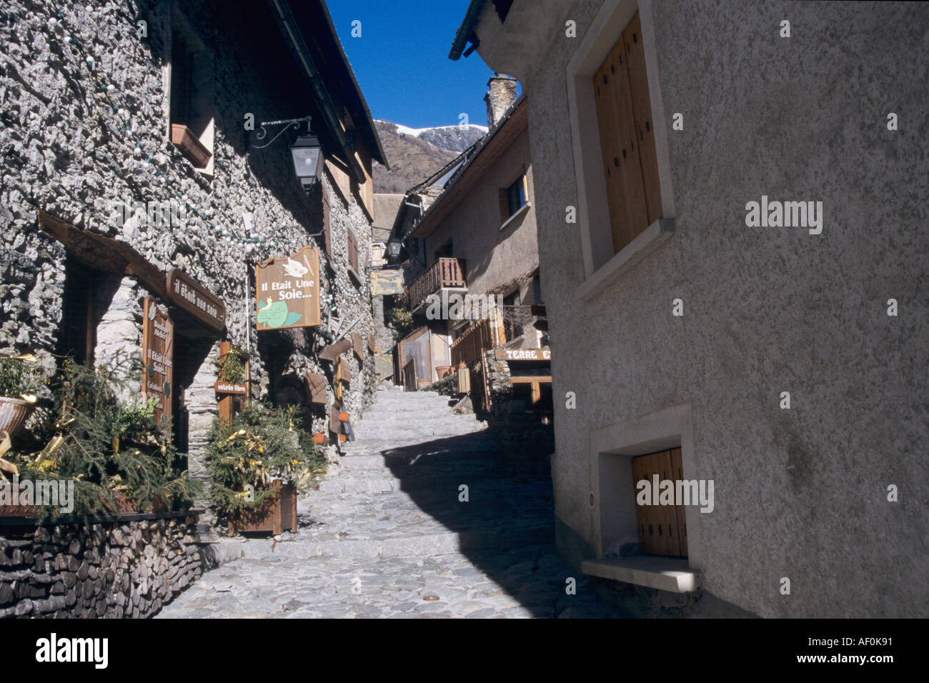 The village of Venosc France Alps Stock Photo - Alamy