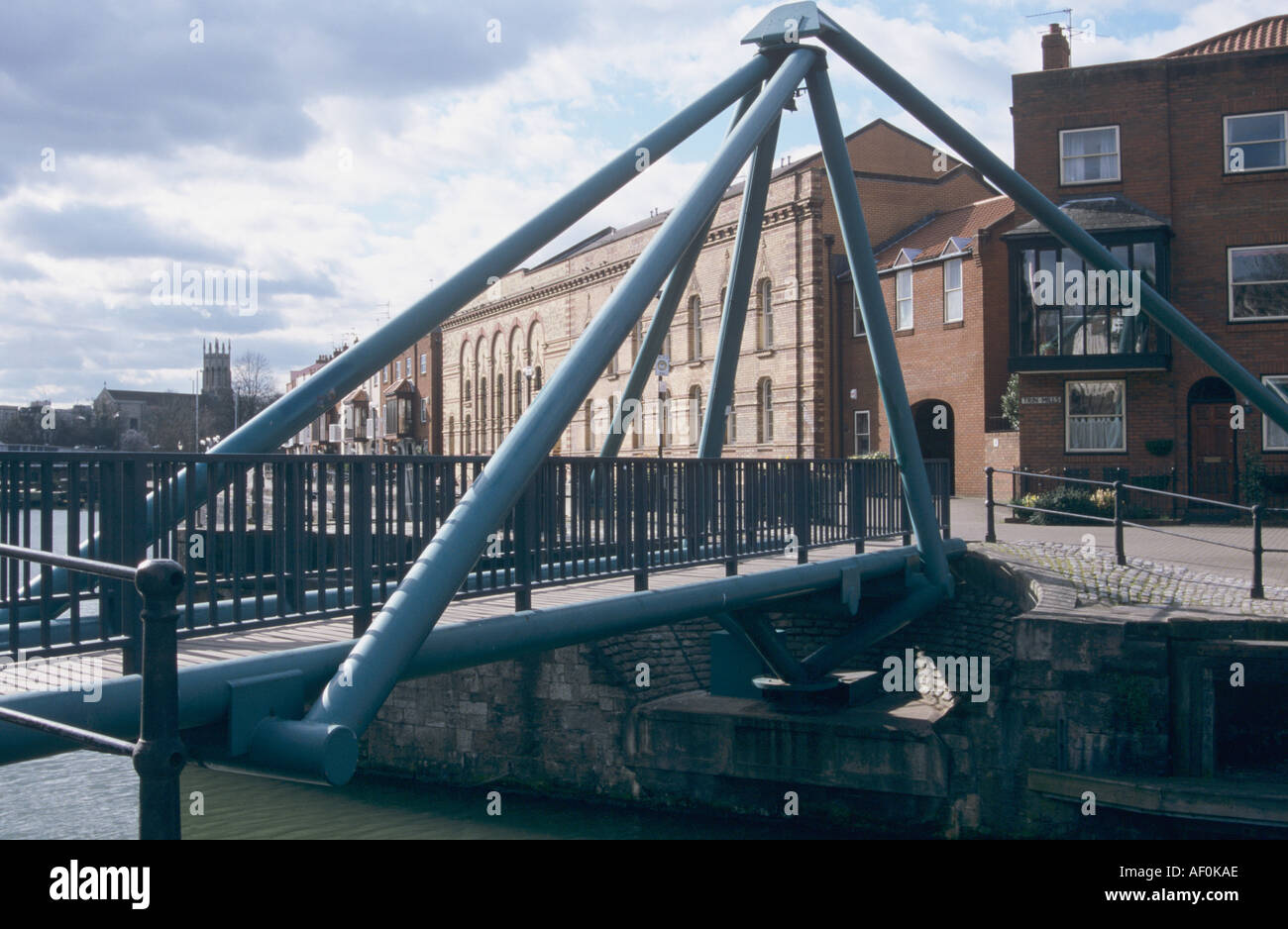 Pedestrian footbridge in Bristol England Stock Photo - Alamy