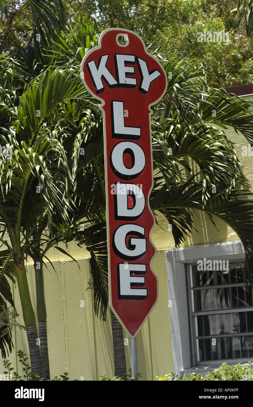 Hotel Sign Key west Florida Stock Photo - Alamy