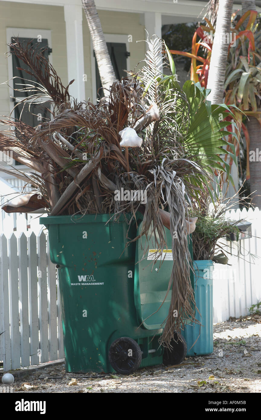 Garbage after the passage of Hurricane Dennys in Key West Florida Stock ...