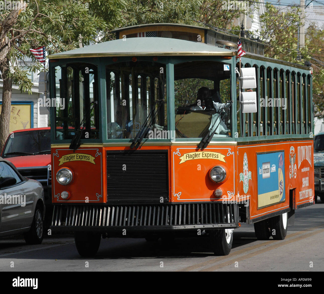 Touristic bus Key west Florida Stock Photo - Alamy