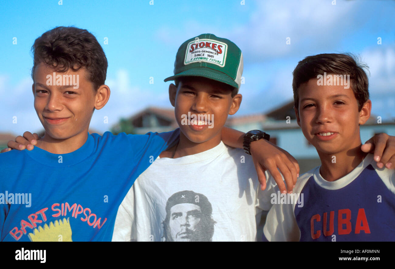 Boys in Cuba Stock Photo - Alamy