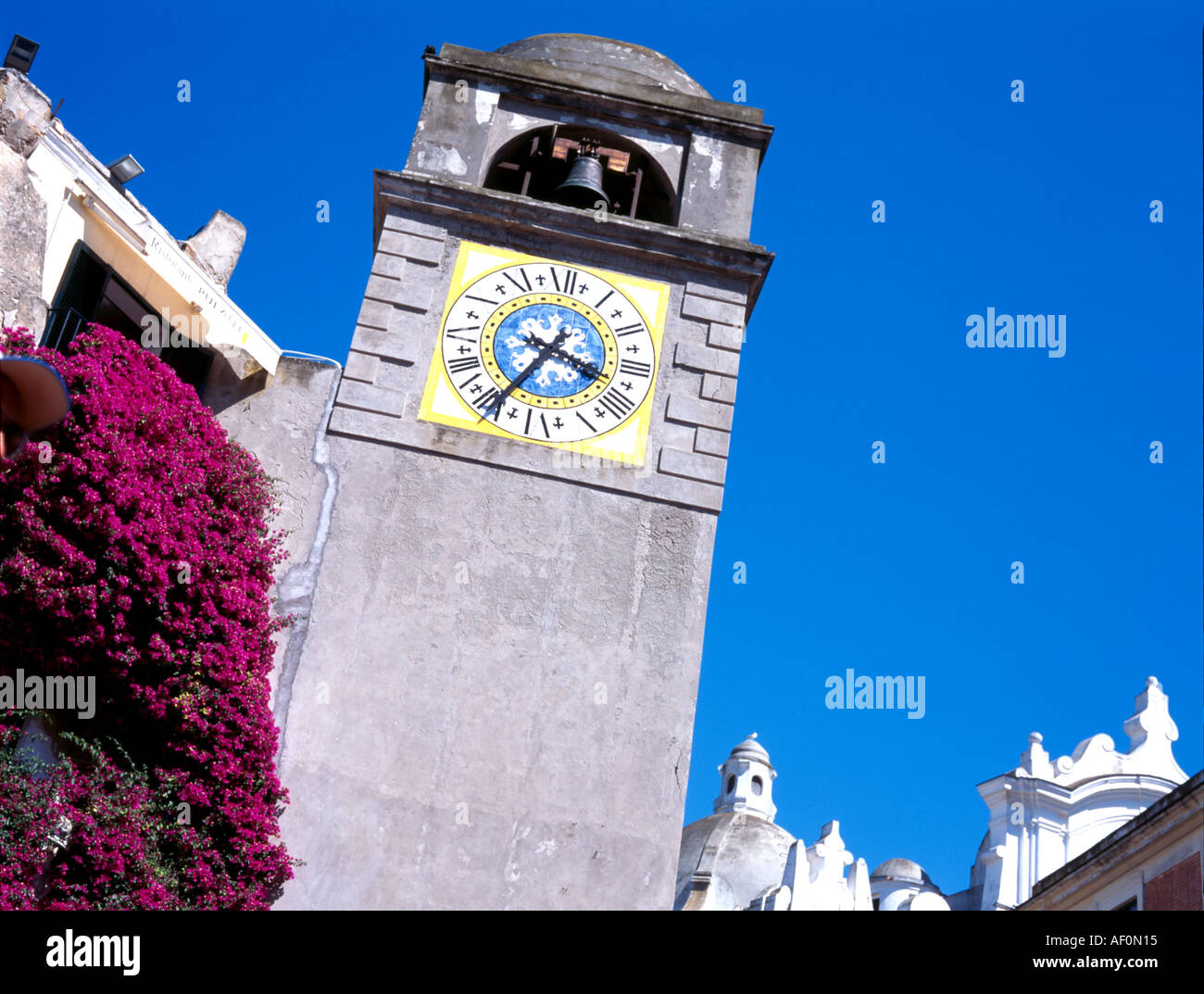 Clock tower piazza umberto capri hi-res stock photography and images ...