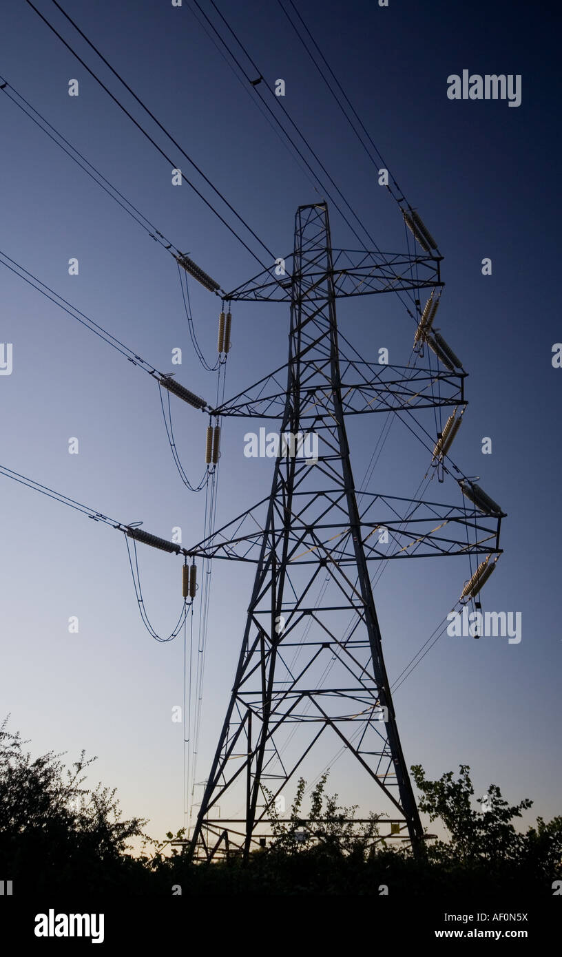 Electrical Pylons UK Stock Photo - Alamy
