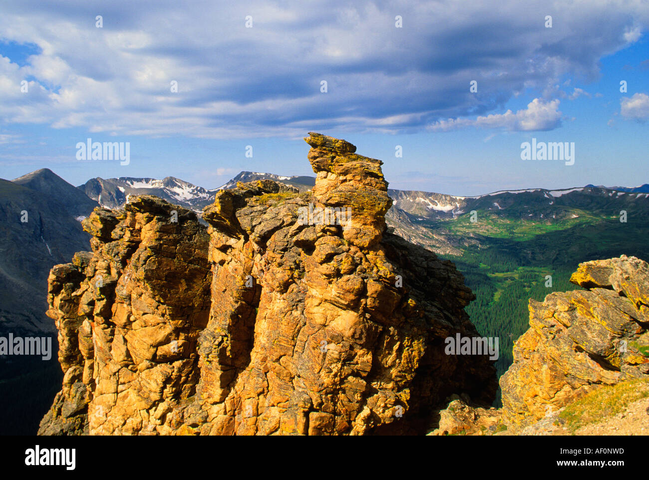 Colorado, Rocky Mountain National Park, high elevation alpine tundra ...