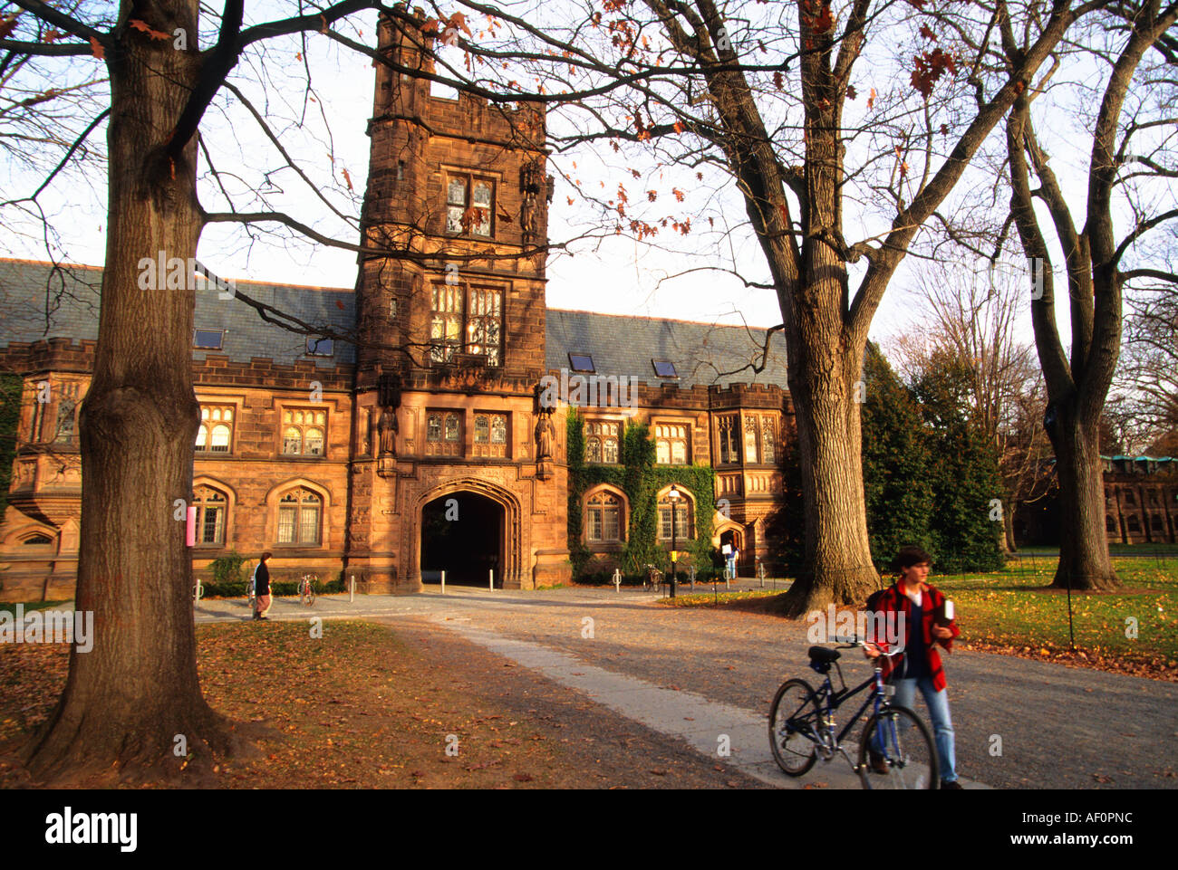 New Jersey Princeton University East Pyne Building Students Walking On ...