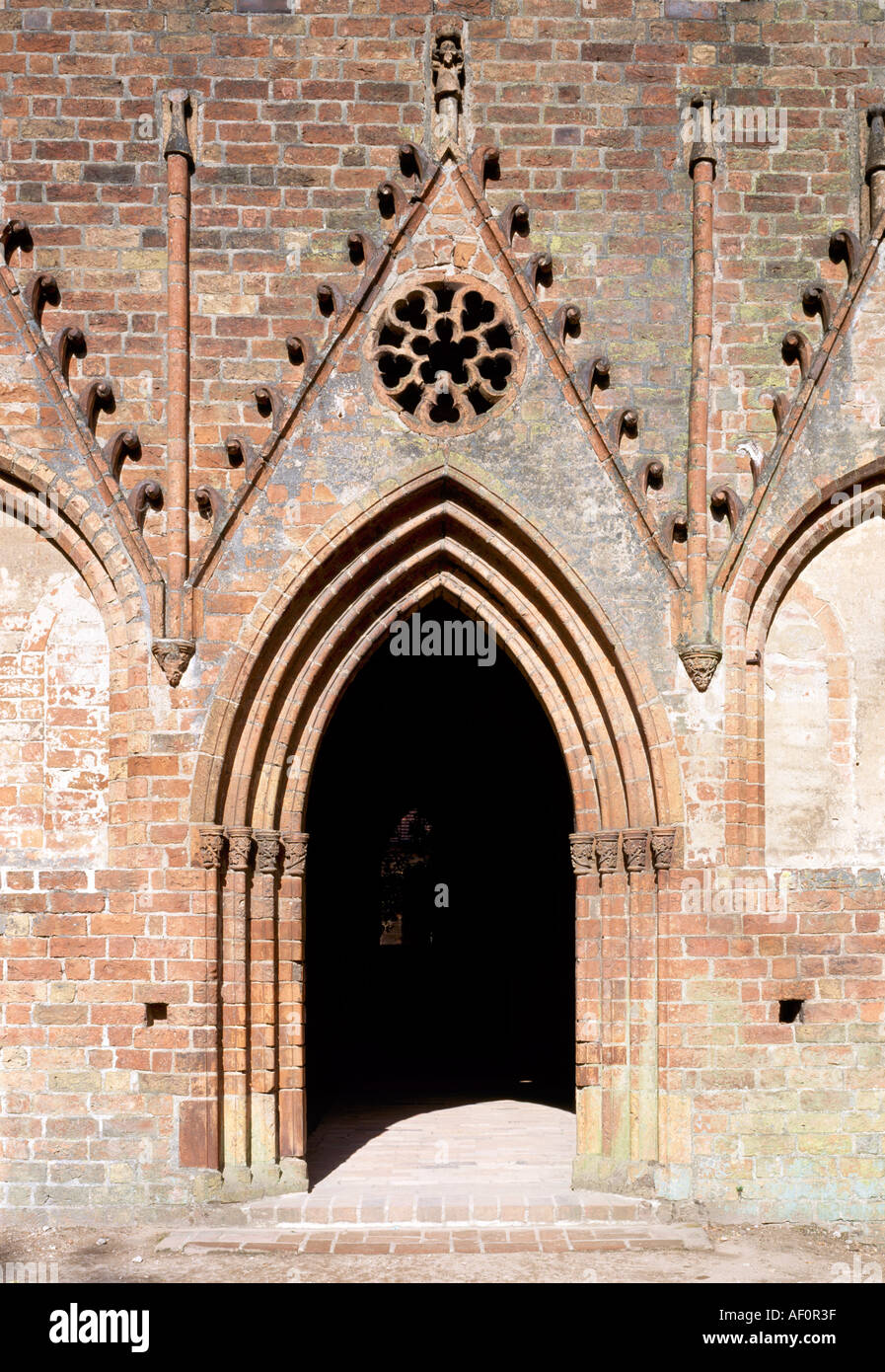 Chorin, Zisterzienserkloster, Pfortenhaus, Außenportal Stock Photo - Alamy