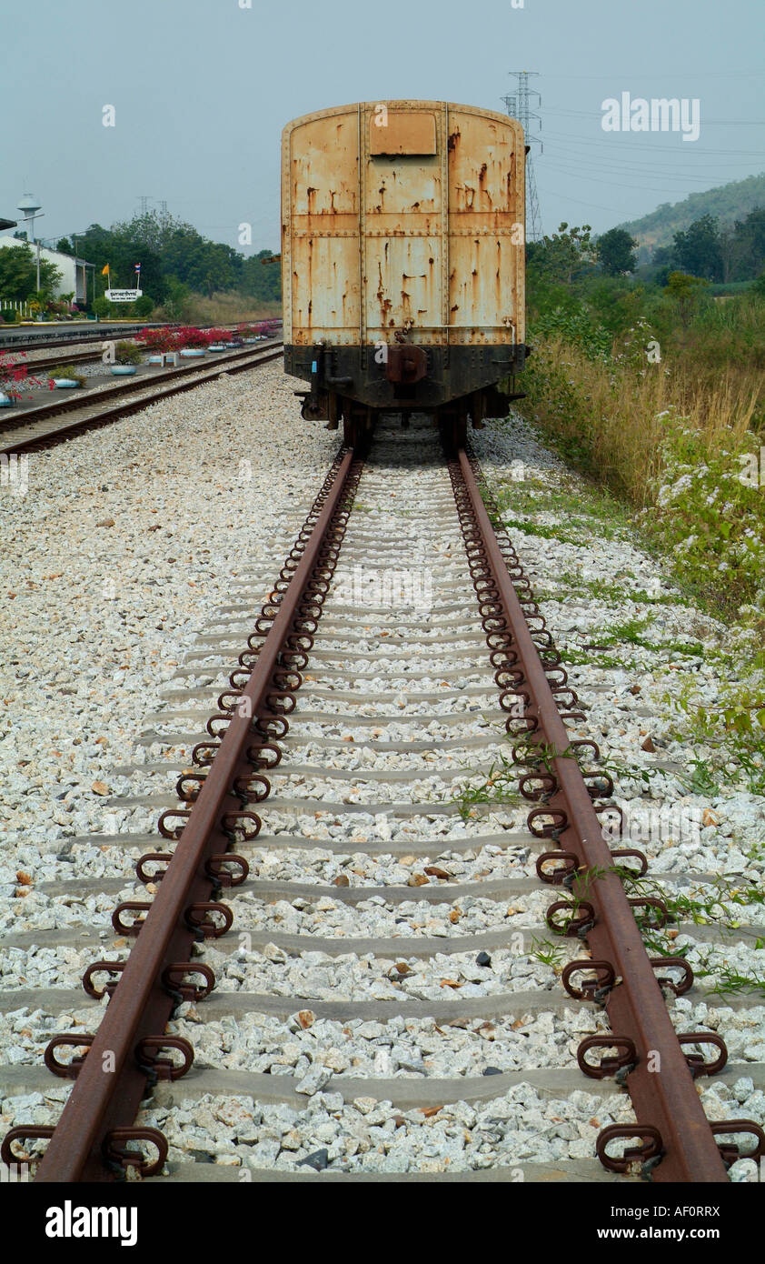 Old rusty railway car Stock Photo - Alamy