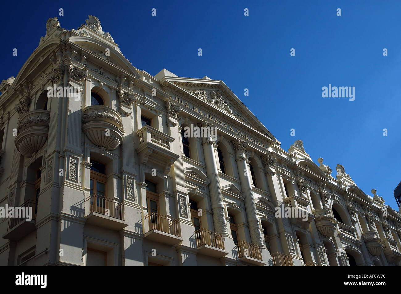 His Majestys Theatre classical architecture of the opera house in ...
