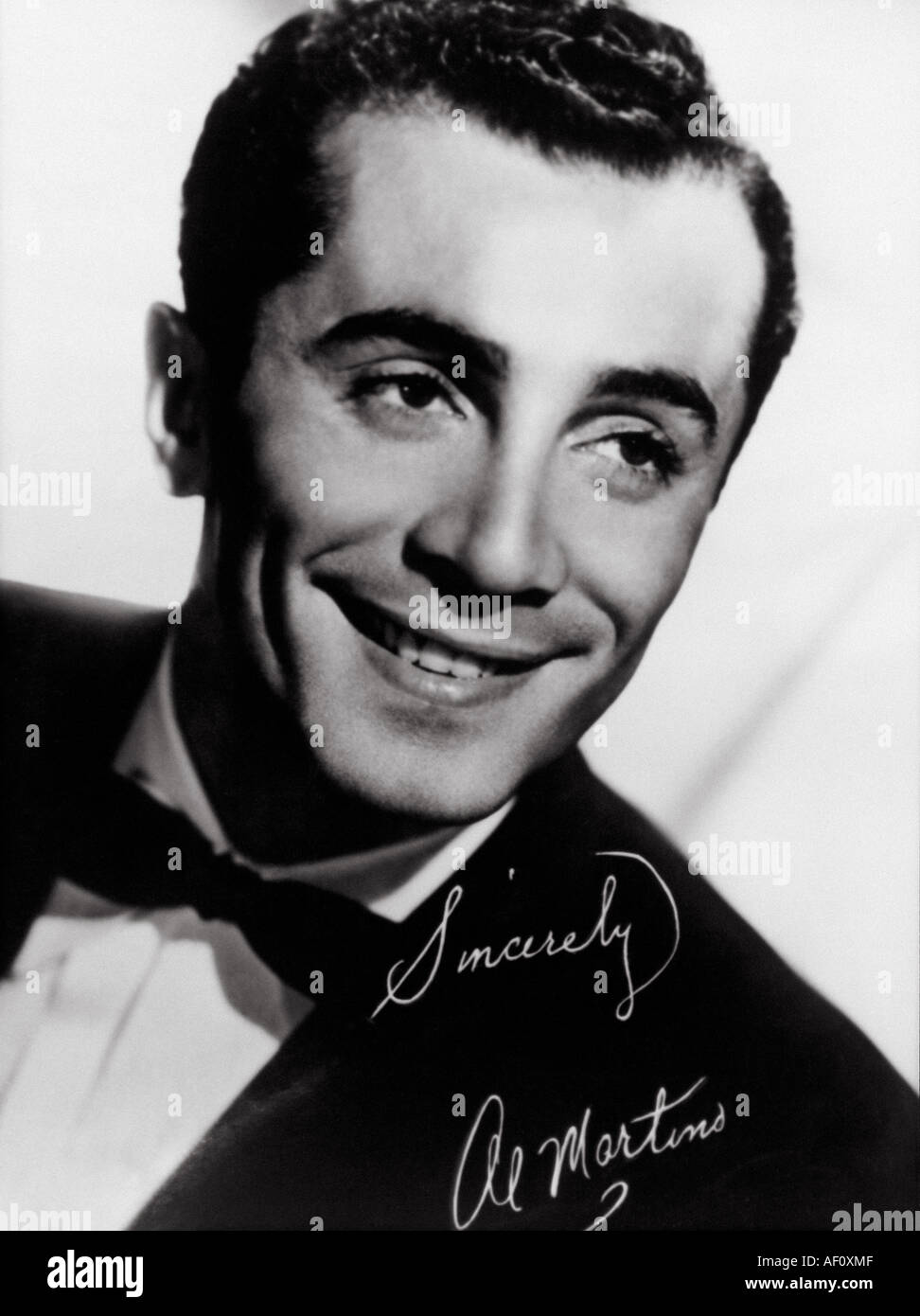 AL MARTINO US singer in 1952 Stock Photo - Alamy