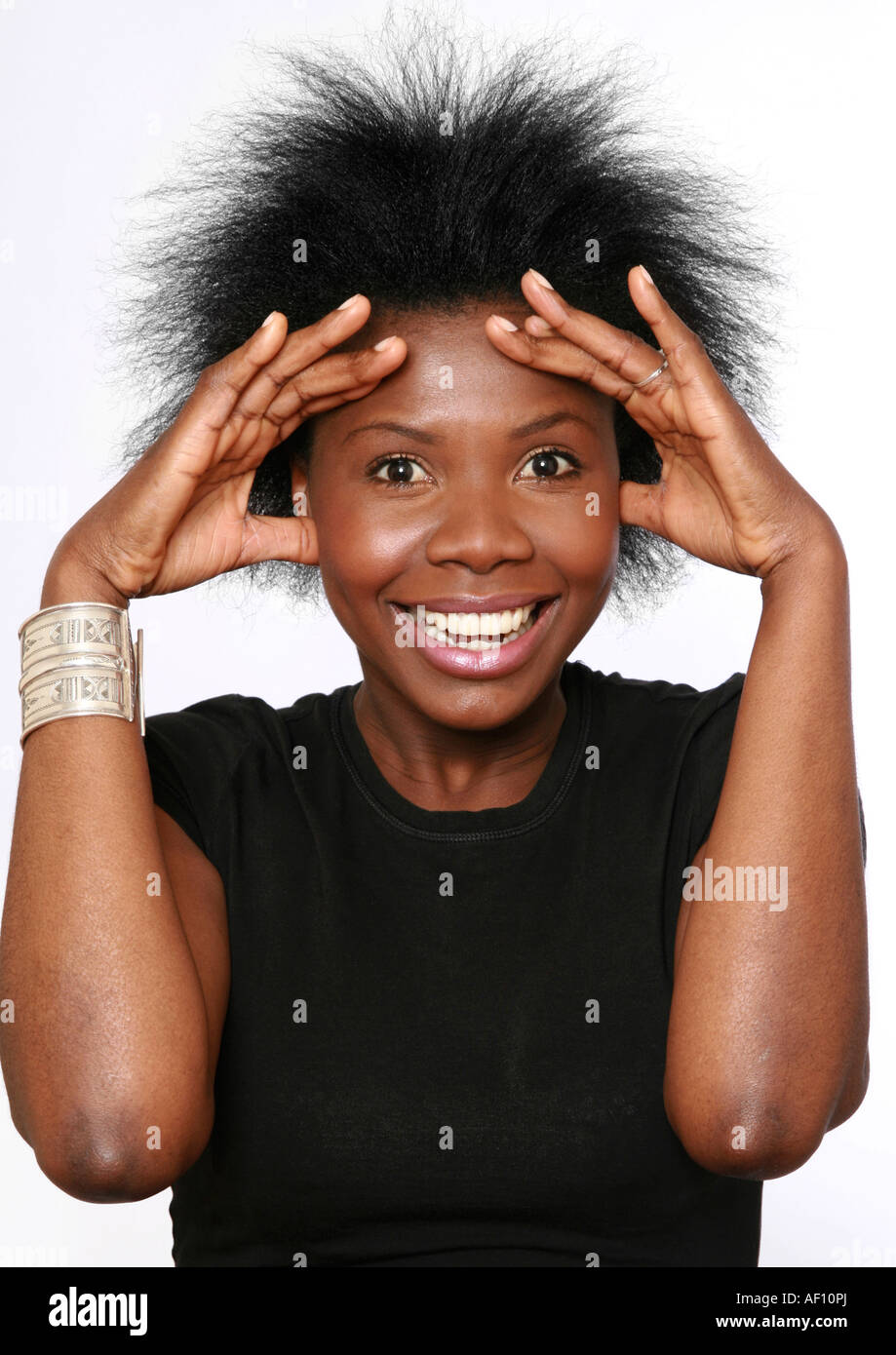 woman looking surprised Stock Photo - Alamy