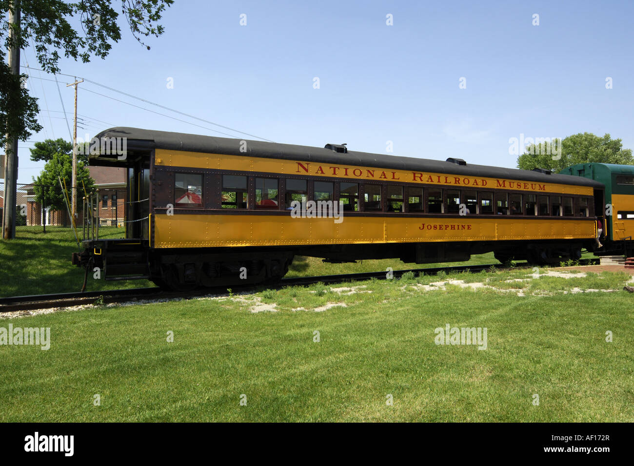 Railroad carriages at the National Railroad Museum Green Bay Wisconsin ...