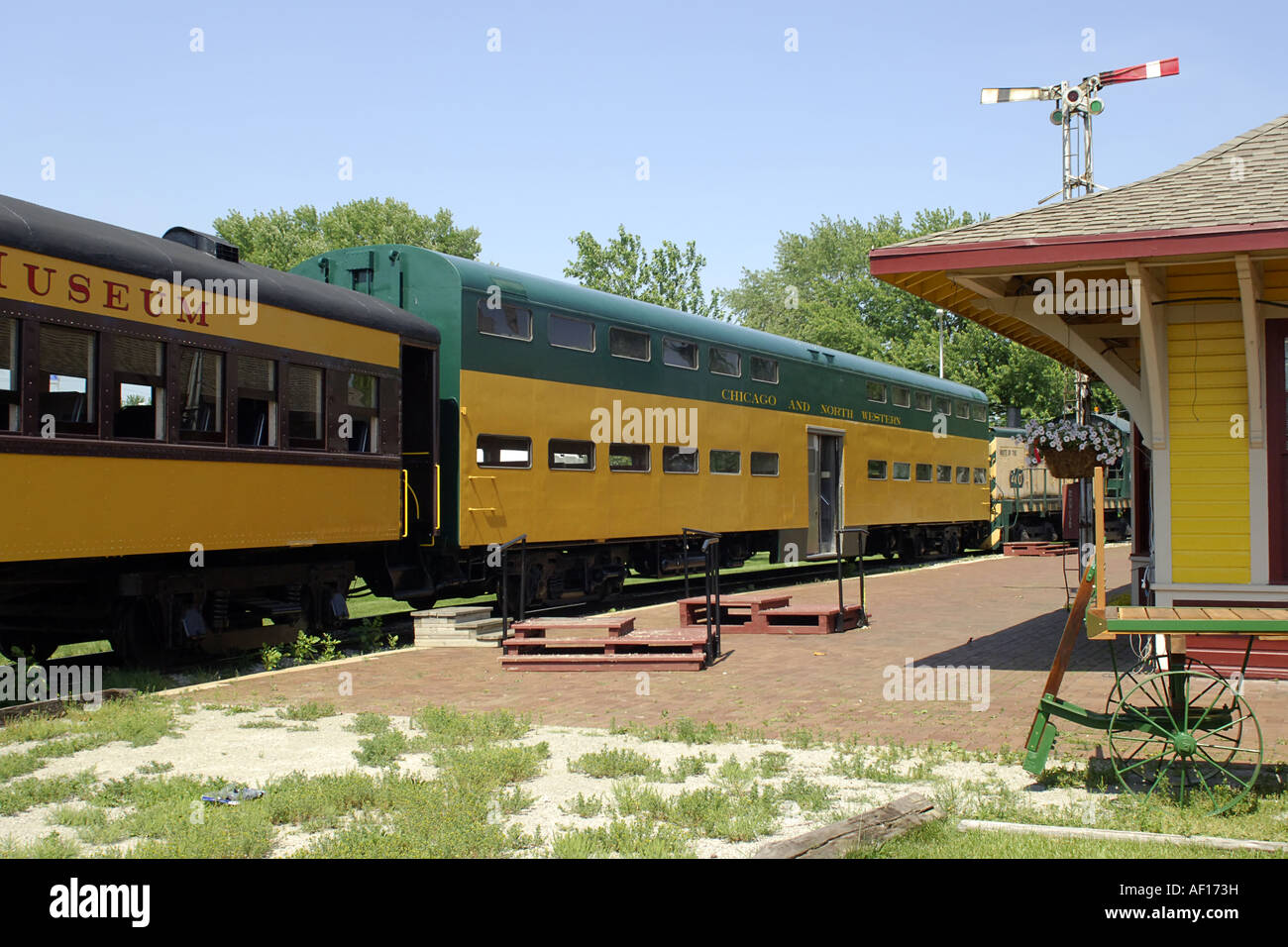 Railroad carriages at the National Railroad Museum Green Bay Wisconsin ...