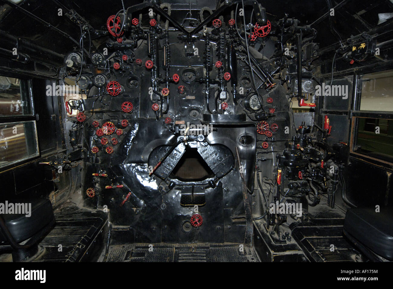 The Drivers Cab of the Union Pacific 4017 Big Boy train at the National ...