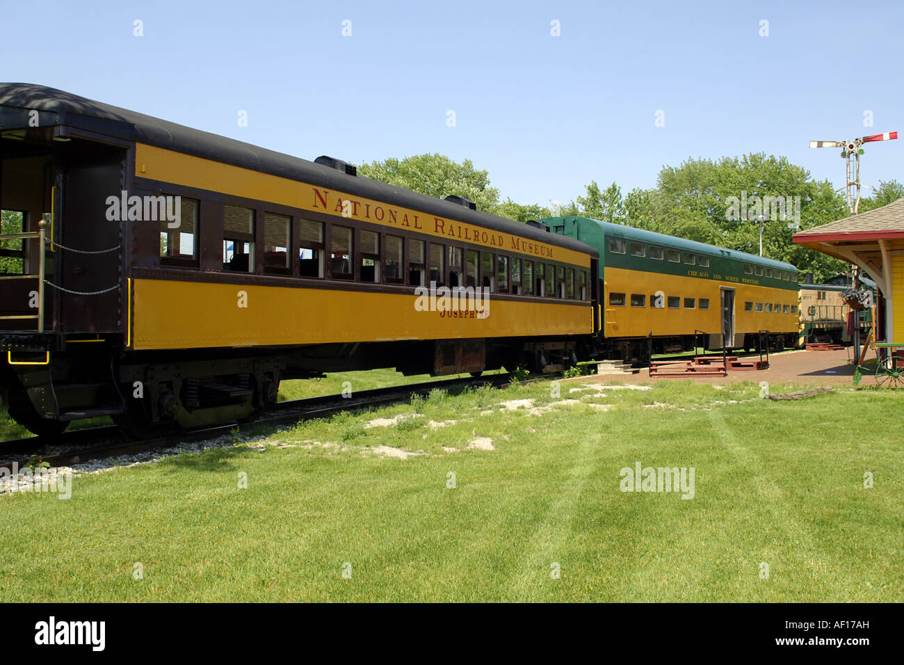 Railroad Carriages at the National railroad Museum at Green Bay ...