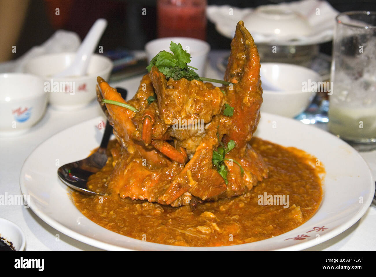 Chili crab a delicacy in Singapore Stock Photo - Alamy