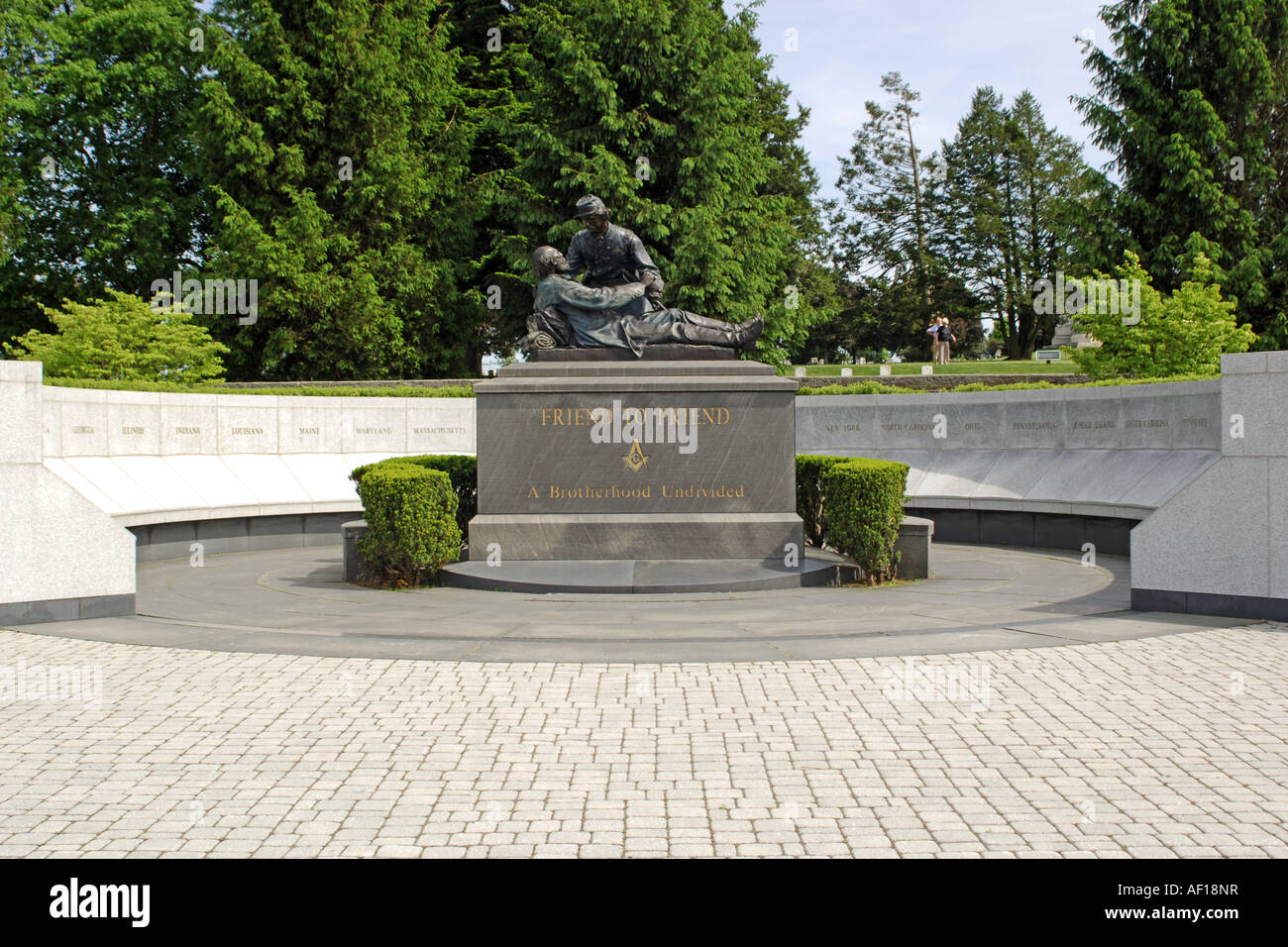 Masonic Memorial at the National Cemetery Gettysburg Pennsylvania PA ...