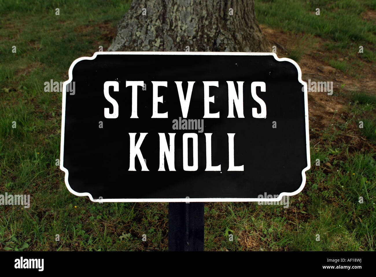 Stevens Knoll sign Gettysburg Pennsylvania PA Stock Photo - Alamy