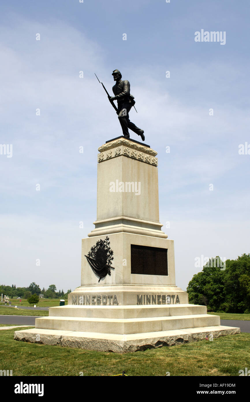 Minnesota Memorial Gettysburg Pennsylvania PA Stock Photo - Alamy