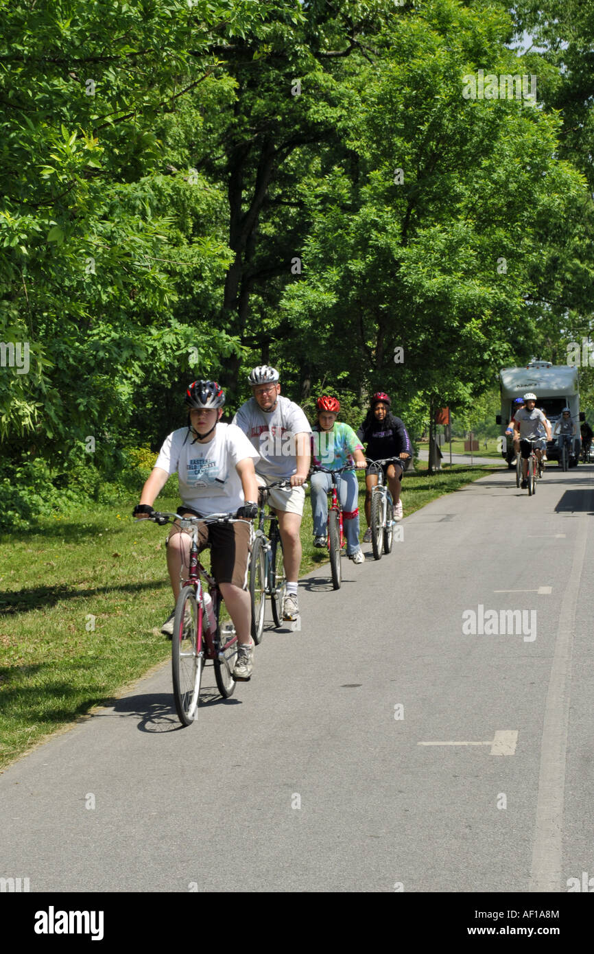 Bicycle tour of the Gettysburg Battlefield Pennsylvania PA Stock Photo ...