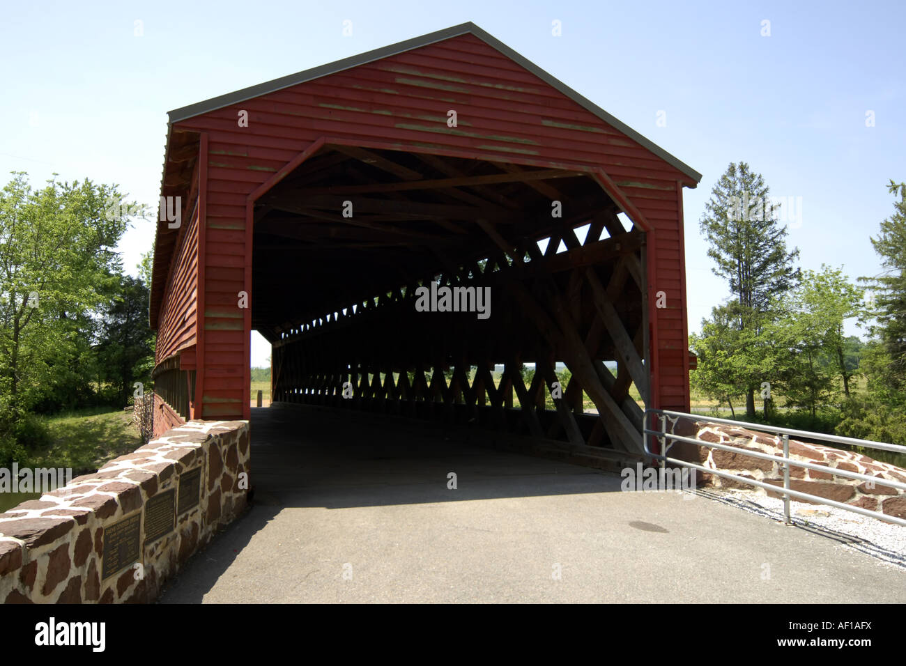 Sachs Covered Bridge just outside Gettysburg in Pennsylvania PA Stock ...
