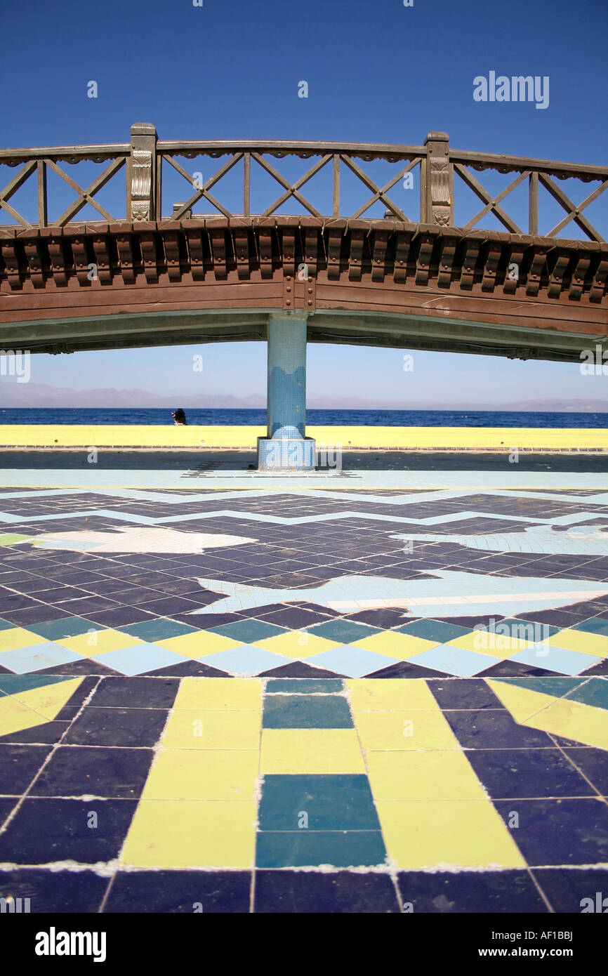 bridge in dahab red sea sinai egypt Stock Photo - Alamy