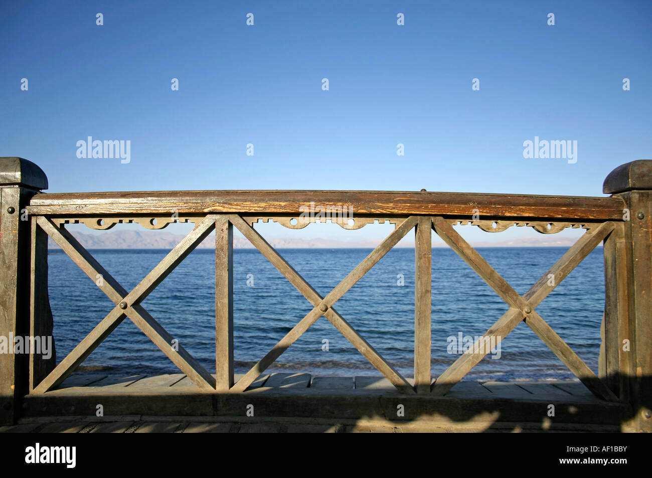 bridge in dahab red sea sinai egypt Stock Photo - Alamy