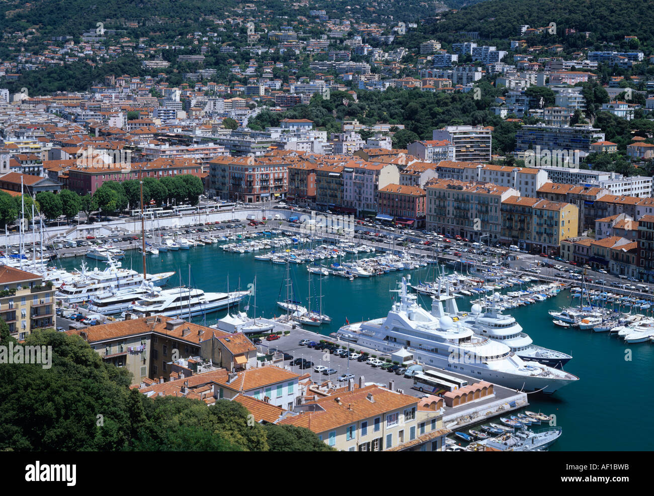 Nice harbour, France Stock Photo - Alamy