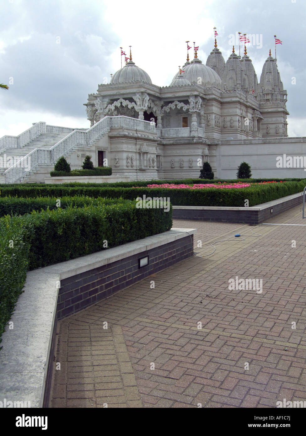 Shri BAPS Swaminarayan Mandir hindu temple in Neasden London Stock ...