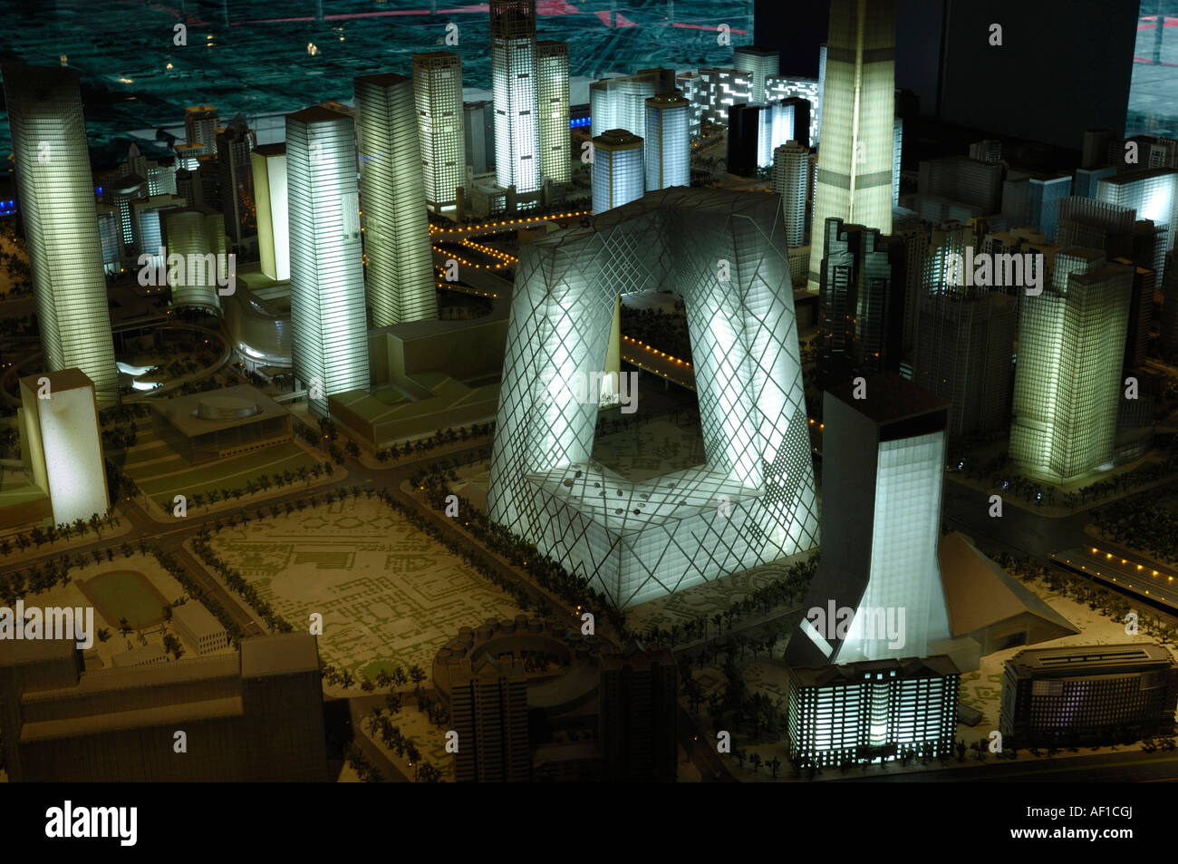 CBD area in the model of Beijing s city master plan at Beijing Planning ...
