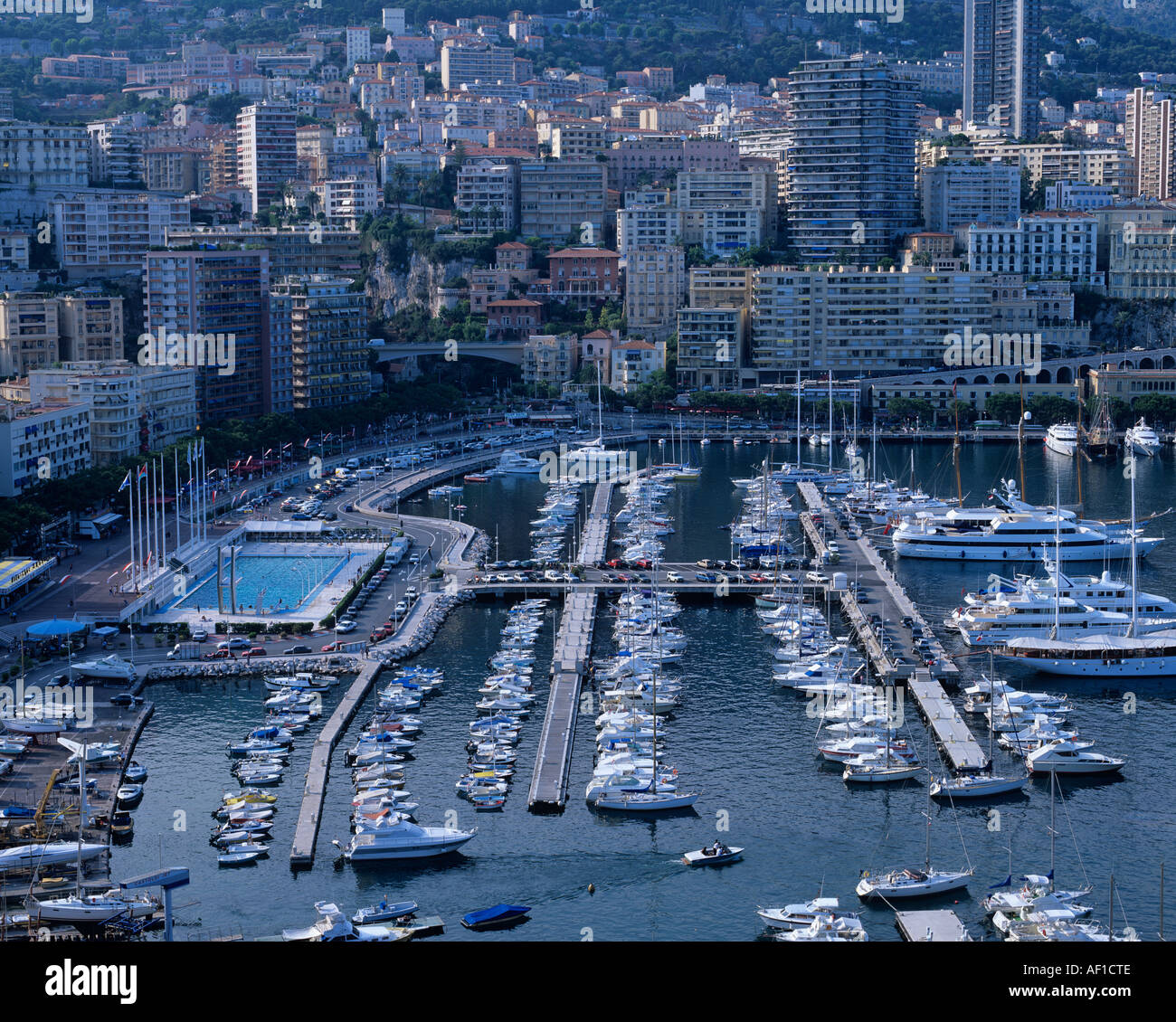 Monaco harbour, Cote d'Azur Stock Photo - Alamy